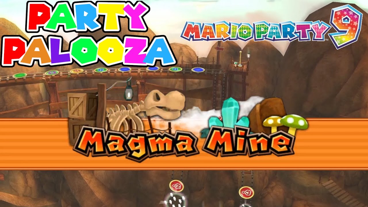 Party Palooza Full | Mario Party 9: Magma Mine - YouTube