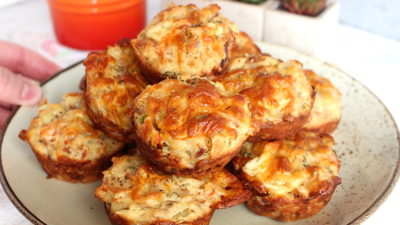 MUFFIN SALGADO | TORTINHA DE ATUM - RECEITAS QUE AMO - YouTube