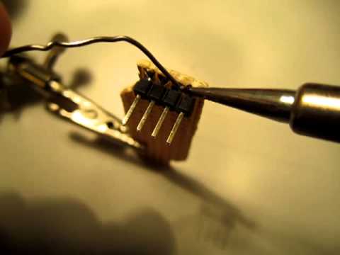 Soldering Headers to Front of Circuit Board - YouTube