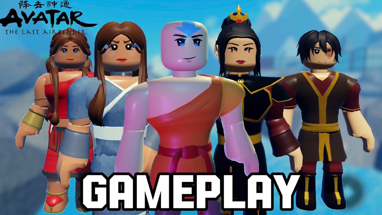 avatar gameplay (mostly aang) heroes online world roblox - YouTube