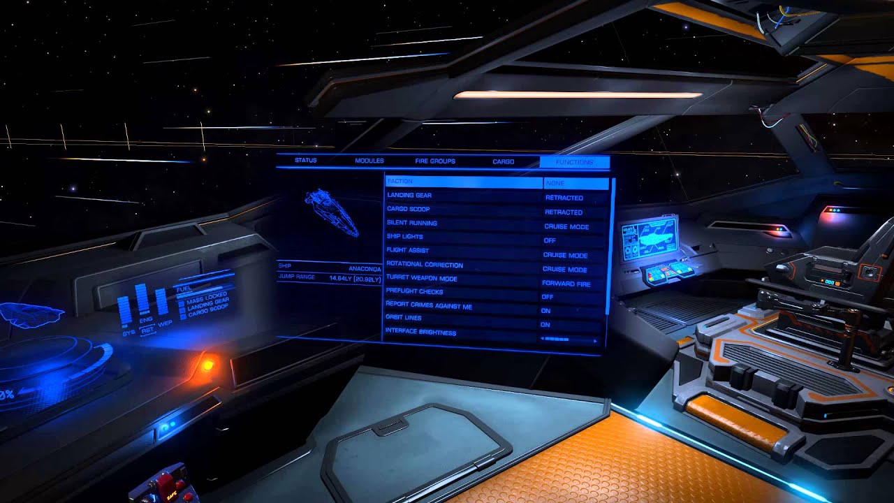 Elite Dangerous default colour change - YouTube