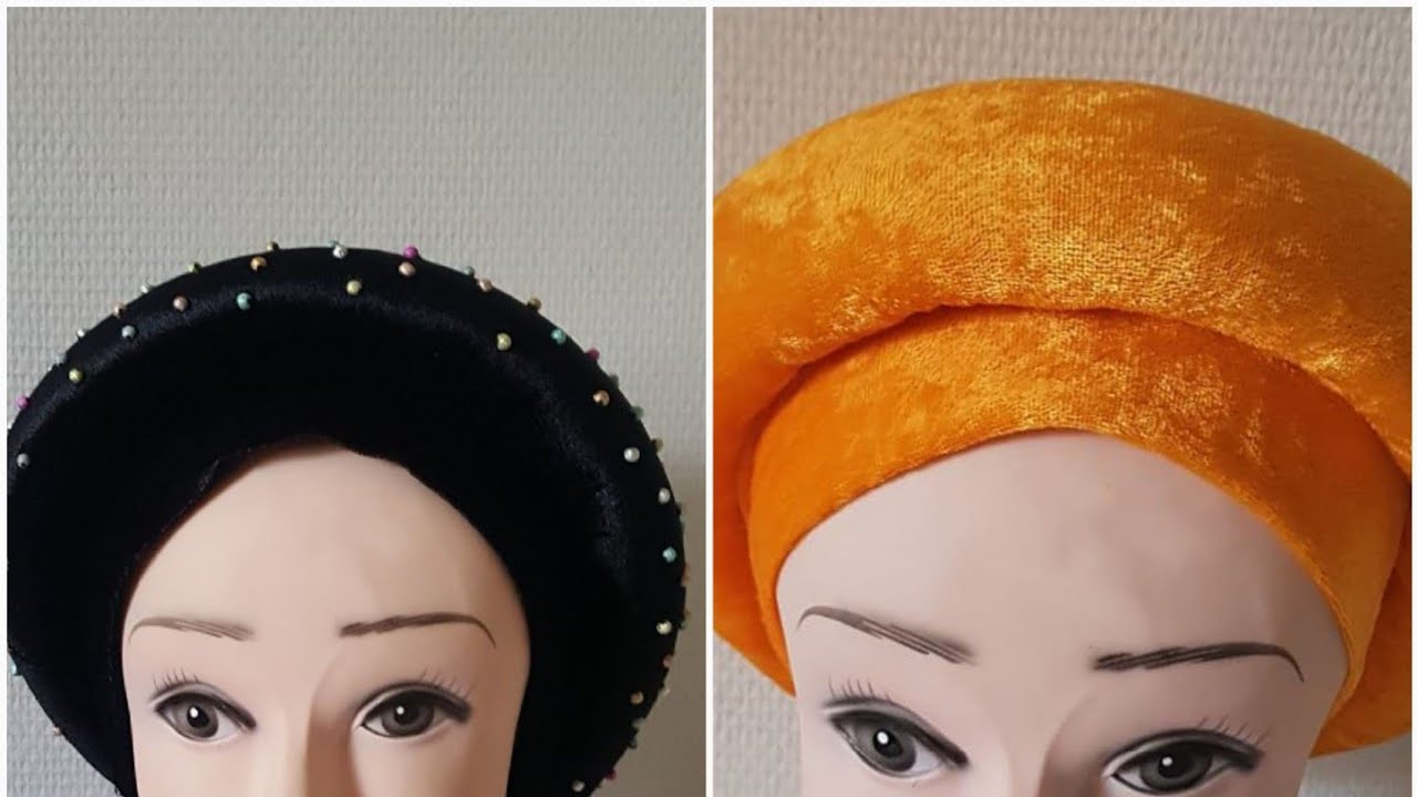 Stress free auto gele cap ( made with velvet and foam). Check Next ...