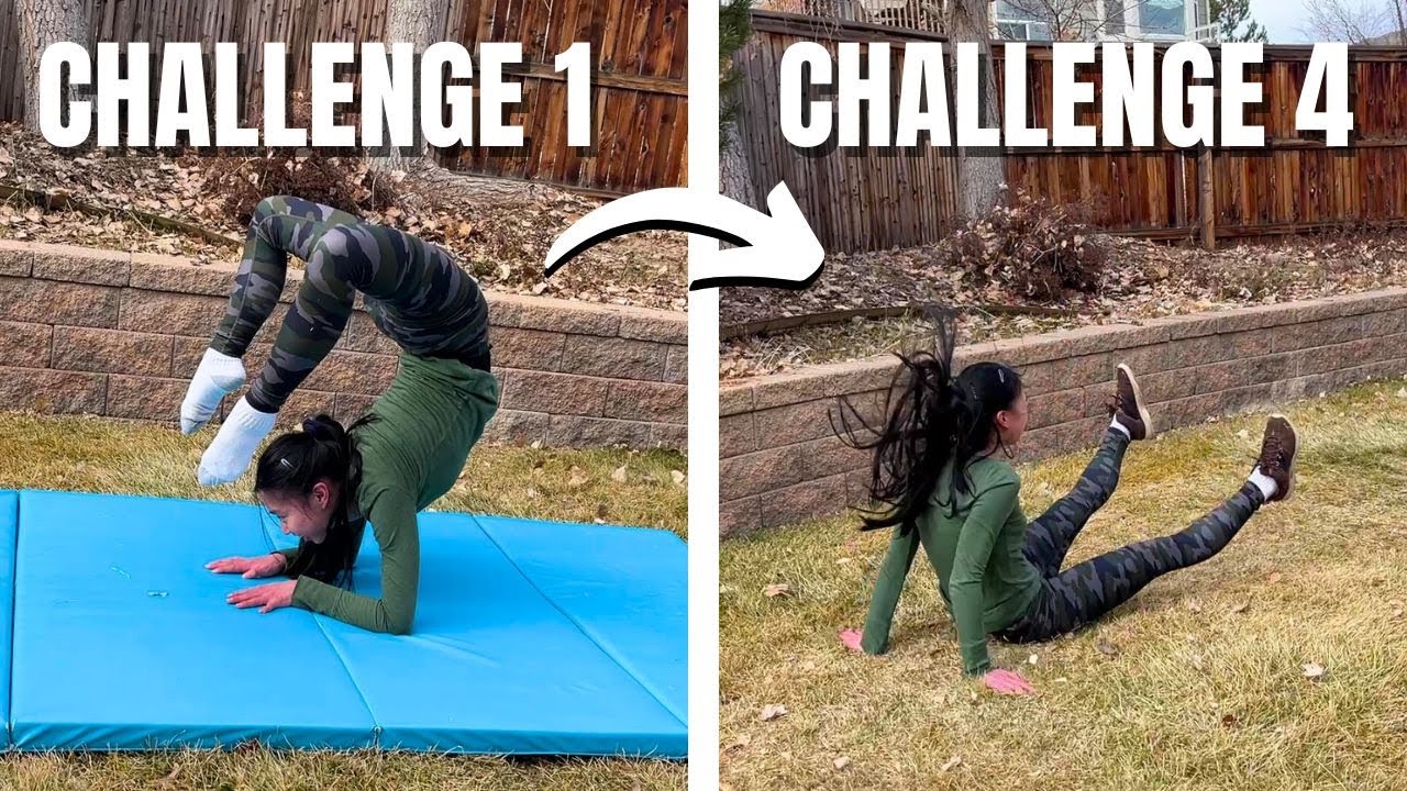 8 INSANE GYMNASTICS CHALLENGES UNDER 45 MINUTES 😲 - YouTube