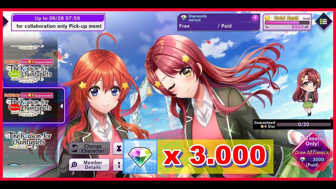 D4DJ Groovy Mix [EN] – "The Reason for Quintuplets ~ Haruna" Gacha (3. ...