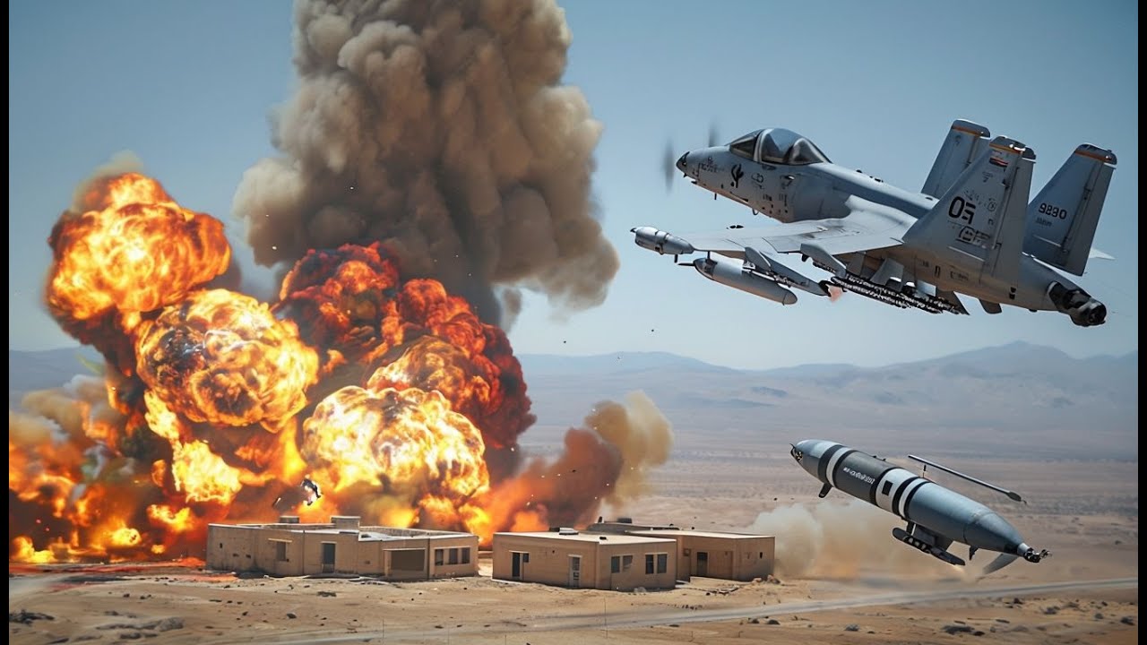 Houthis Panic! A-10 Warthogs Drop Bunker Buster Bombs in Battle for First Time - YouTube