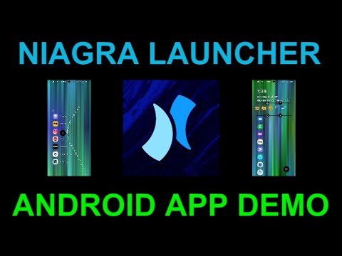 Niagra Minimalist Launcher Android Home Screen Replacement Demo - YouTube