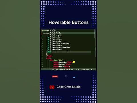 Hoverable buttons Using HTML&CSS #shorts #coding #youtubeshorts #code#foryou - YouTube