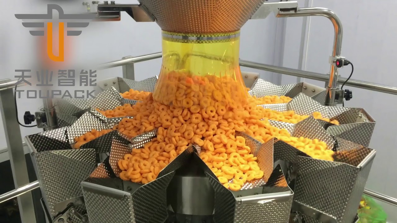 TOUPACK - Snack weighing and packaging system - YouTube