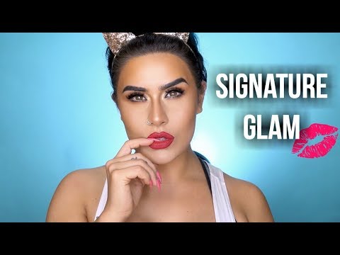 RED LIP GLAM SIGNATURE MAKEUP | FOREVERUNTAMED