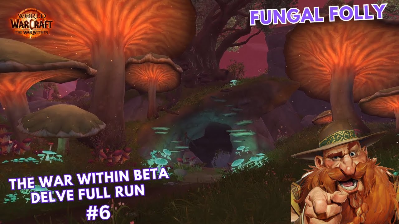 Fungal Folly! Delves World Tour | Solo playthrough (Tier 3) | WoW TWW Beta - YouTube