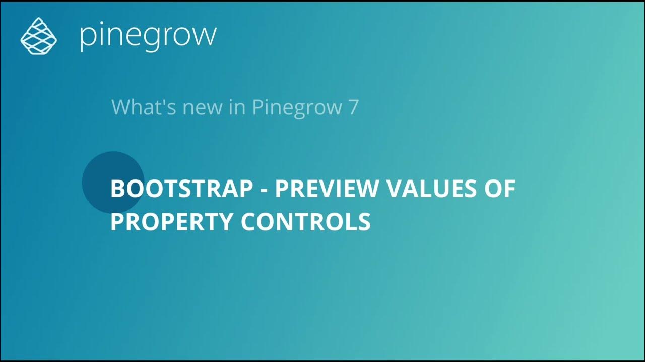 Pinegrow 7 - Bootstrap class preview - YouTube