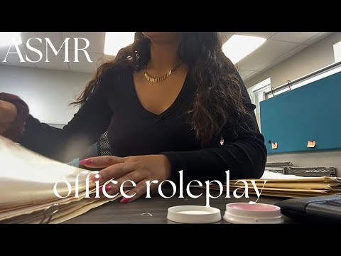 ASMR Quiet Office Roleplay 🤫 Soft Typing, Page Turning, Office Sounds, Coffee Machine