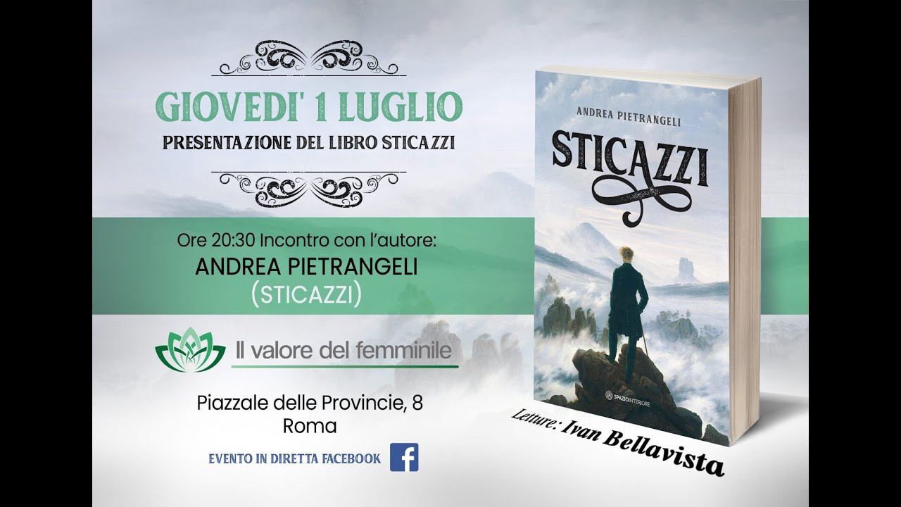 Presentazione del libro "STICAZZI" di Andrea Pietrangeli - YouTube