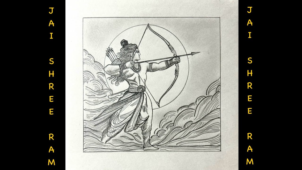 How to draw Bhagwan Shree Ram easy step by step | Ramnavmi | Dussehra ...