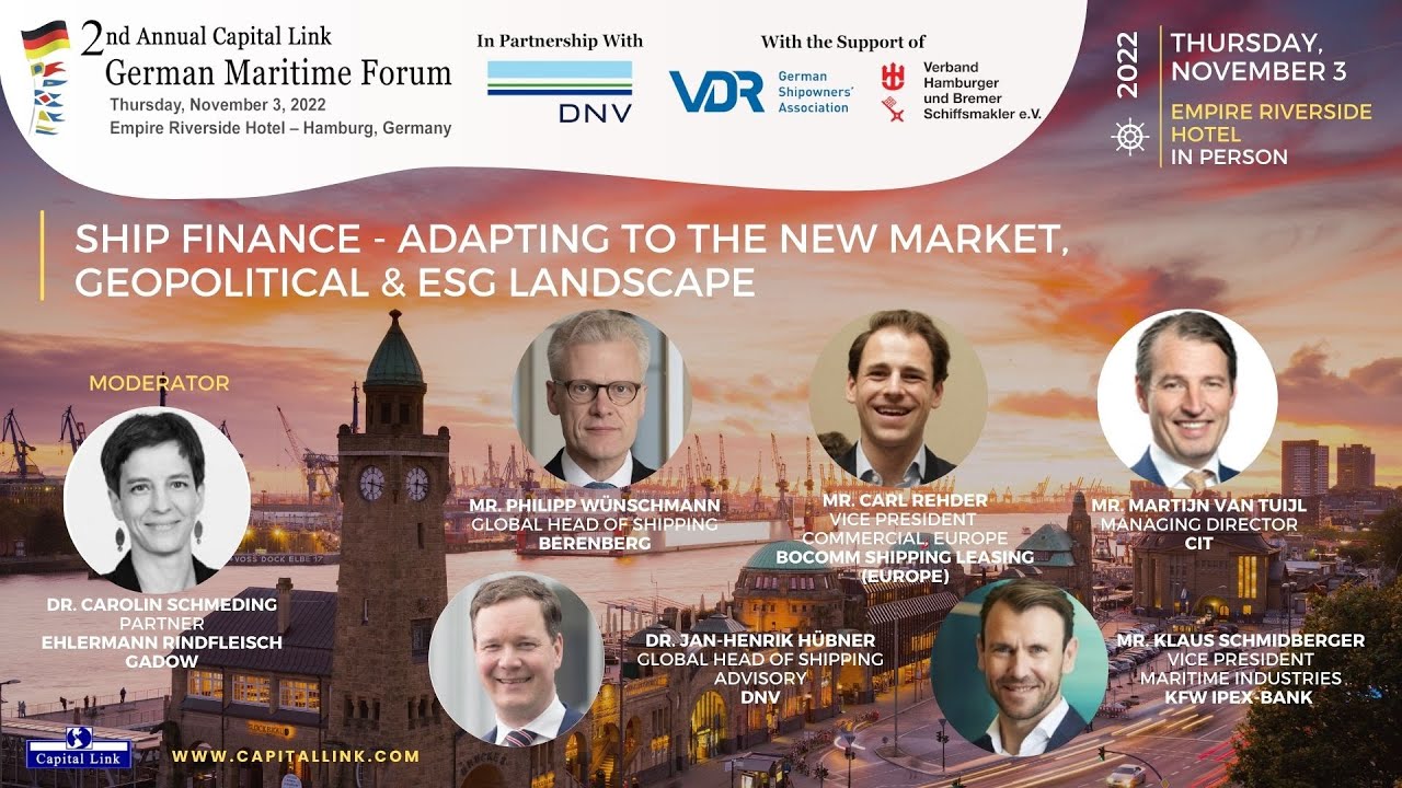 2022 Capital Link German Maritime Forum - Ship Finance – New Market ...