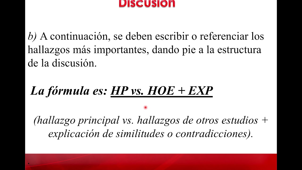 4 Redacción de Artículos CIENTÍFICOS DISCUSIÓN - YouTube