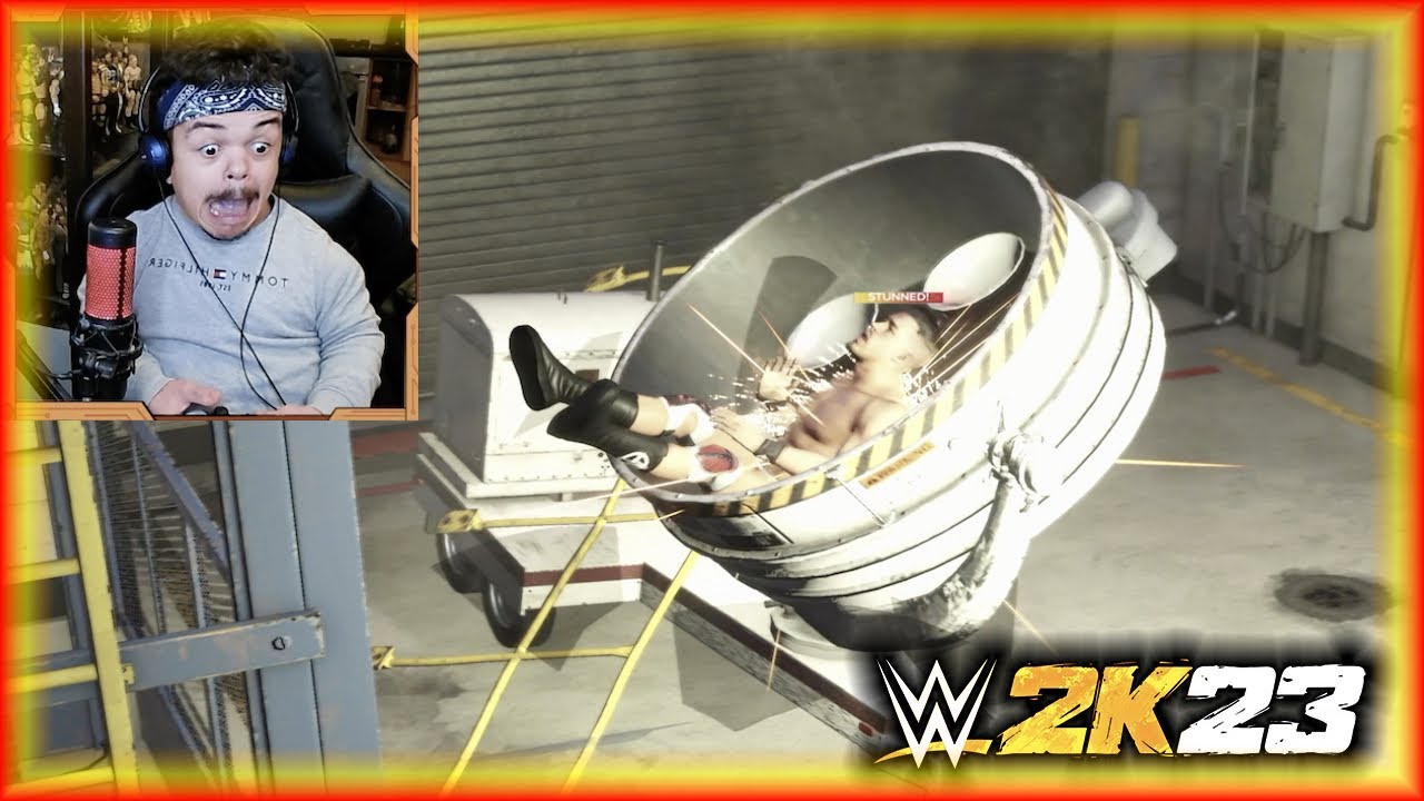 WWE Backstage Chaos with ACTUAL explosions!! (WWE 2K23) - YouTube