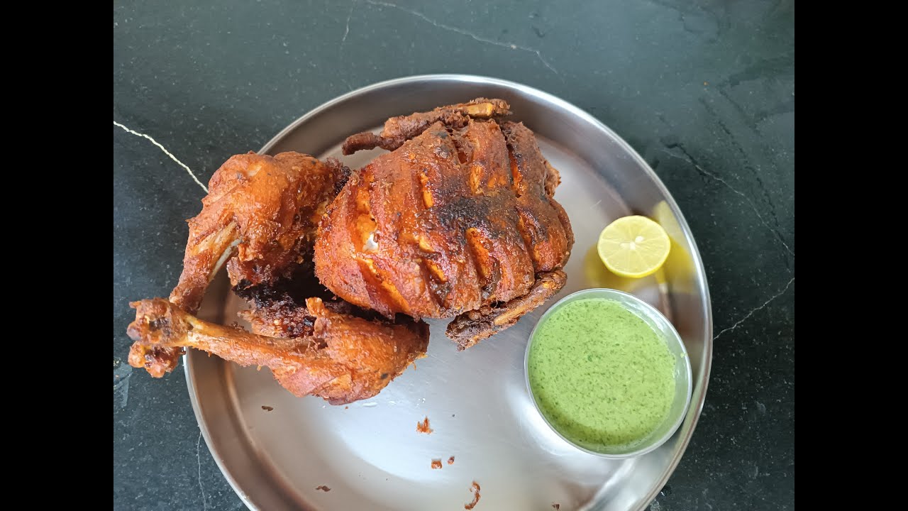 RESTAURANT STYLE FULL CHICKEN FRY RECIPE|SPICY FULL CHICKEN FRY|முழு ...