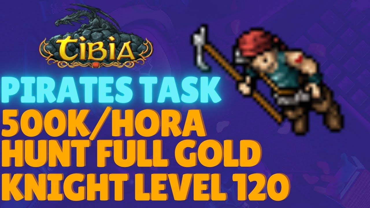[TIBIA] - EK HUNT SOLO PIRATES TASK | 250K/H DE PROFIT HUNT PARA ...