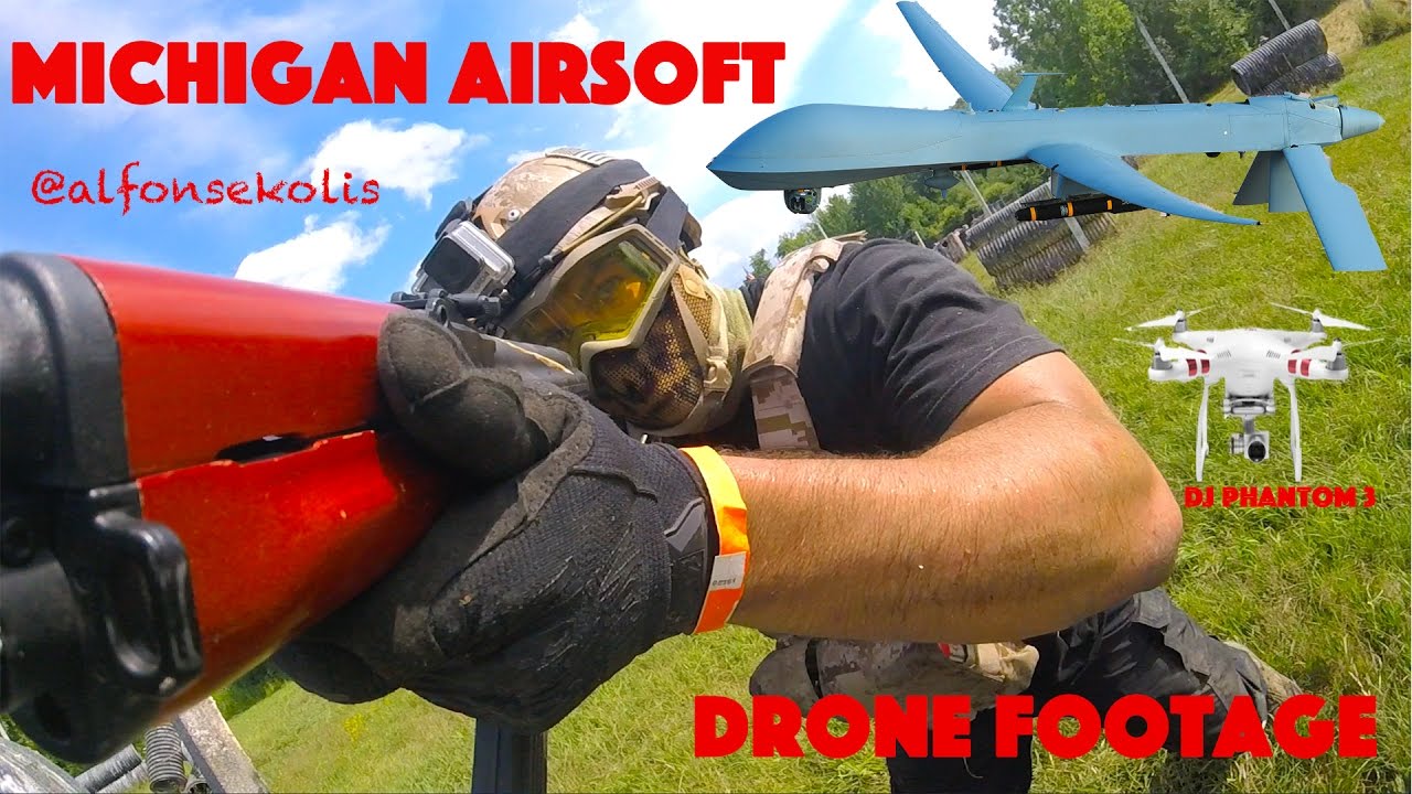Michigan Airsoft : Drone Compilation - YouTube