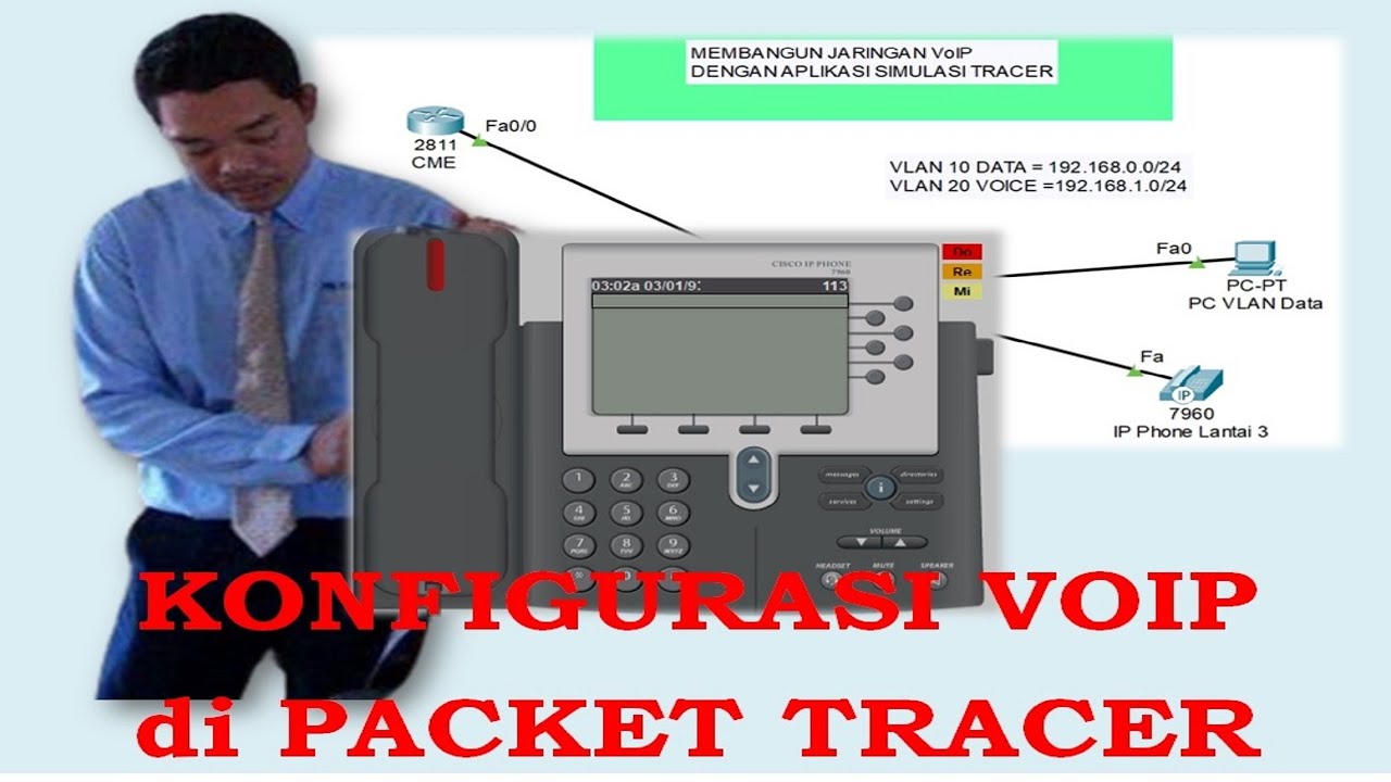 Membangun Jaringan VoIP dengan Aplikasi Simulasi Jaringan Cisco Packet Tracer (Via CLI) - YouTube