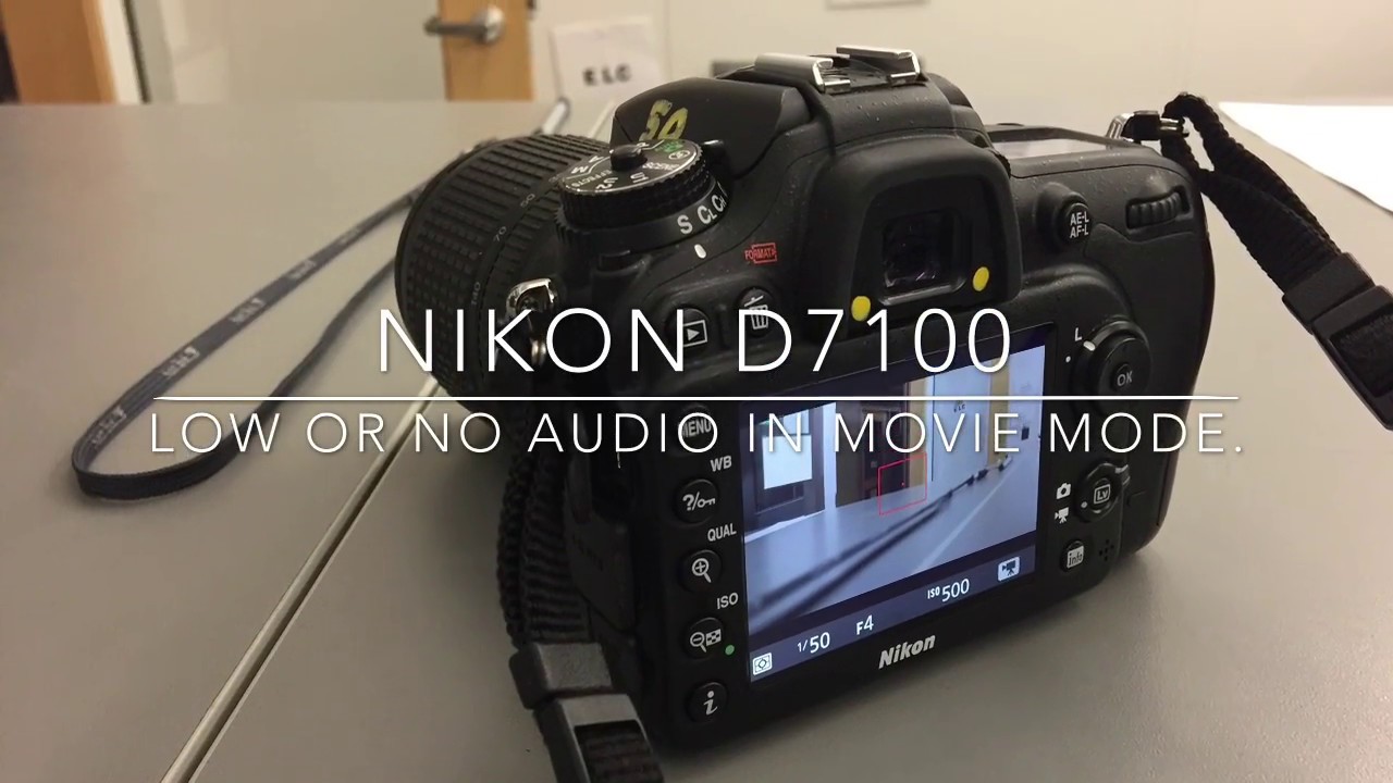 HOW TO: Nikon D7100 - adjusting audio level in movie mode. - YouTube