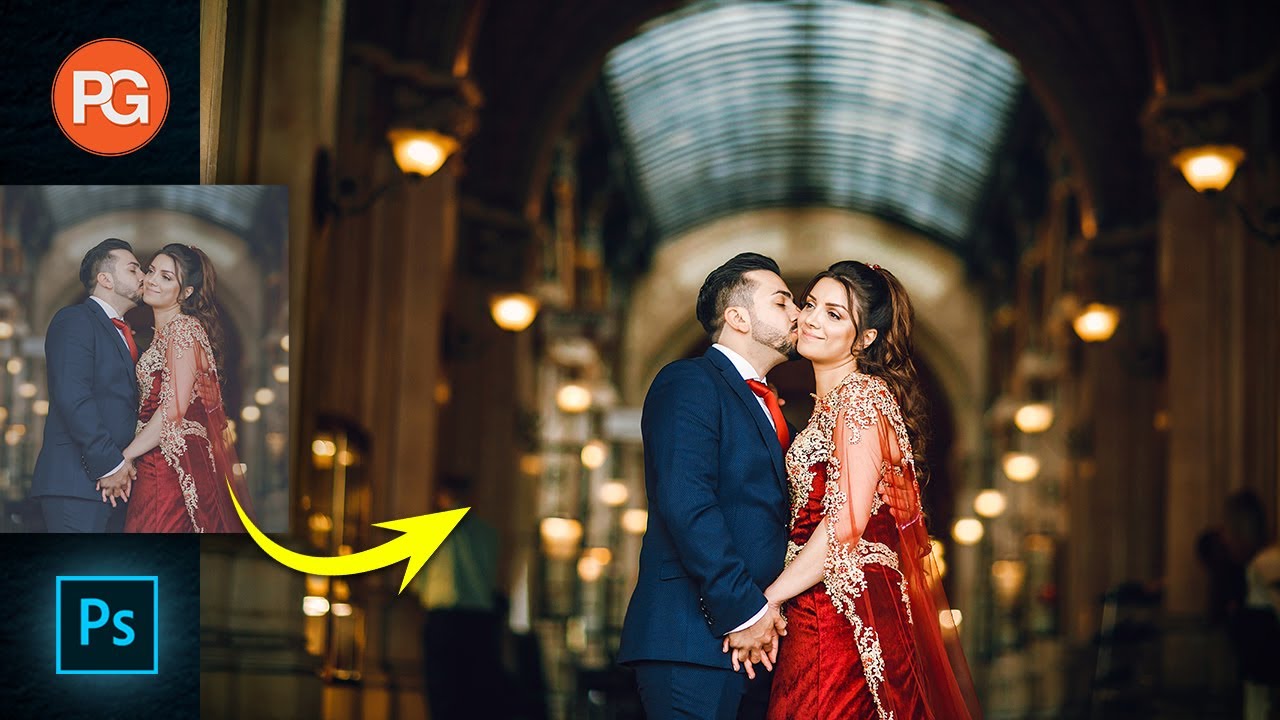 Wedding Couple Photo Editing in Photoshop || Photo Retouching ...