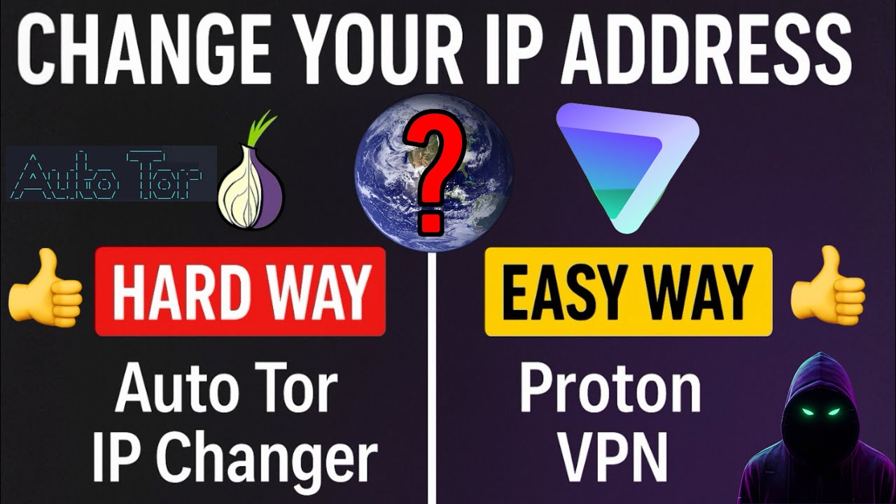 How to Change Your IP Address: The Easy Way vs The Hard Way. ( VPN vs ...