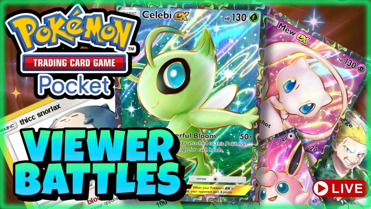 🔴 TCG Pocket Battle Event Then Viewer Battles - YouTube