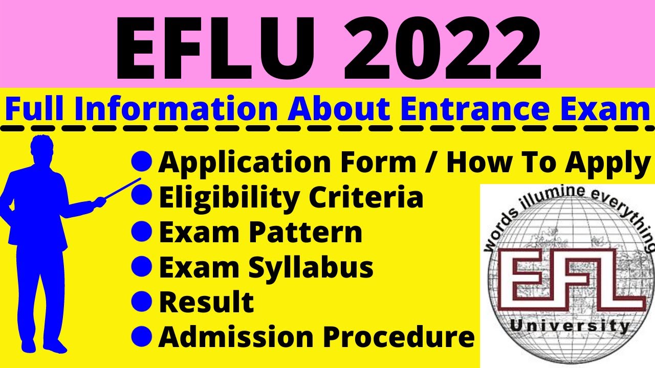 All About EFLU 2022: Notification, Dates, Application, Eligibility ...