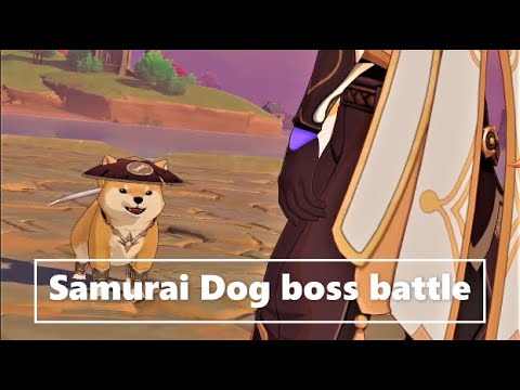 Genshin | Clash of Lone Blades : Samurai Dog boss - YouTube