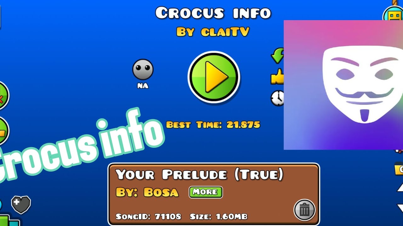 Crocus info "by:claiTv (I) | Geometry dash 2.2 #крокусситихолл # ...