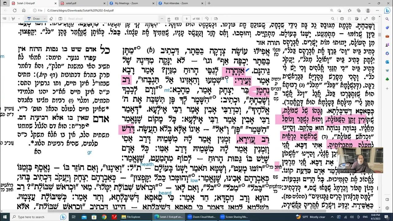 Daf Yomi Sotah Daf 5 - YouTube