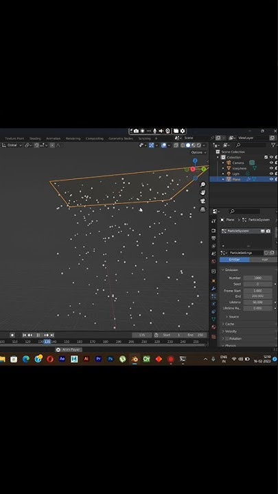 How to make Snow fall in blender short tutorial|| - YouTube