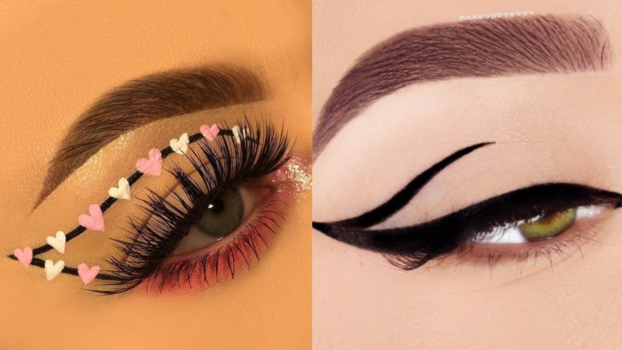 Graphic Eyeliner Tutorial ¦¦ Makeup Compilation For Beginners ¦¦ Trendy ...