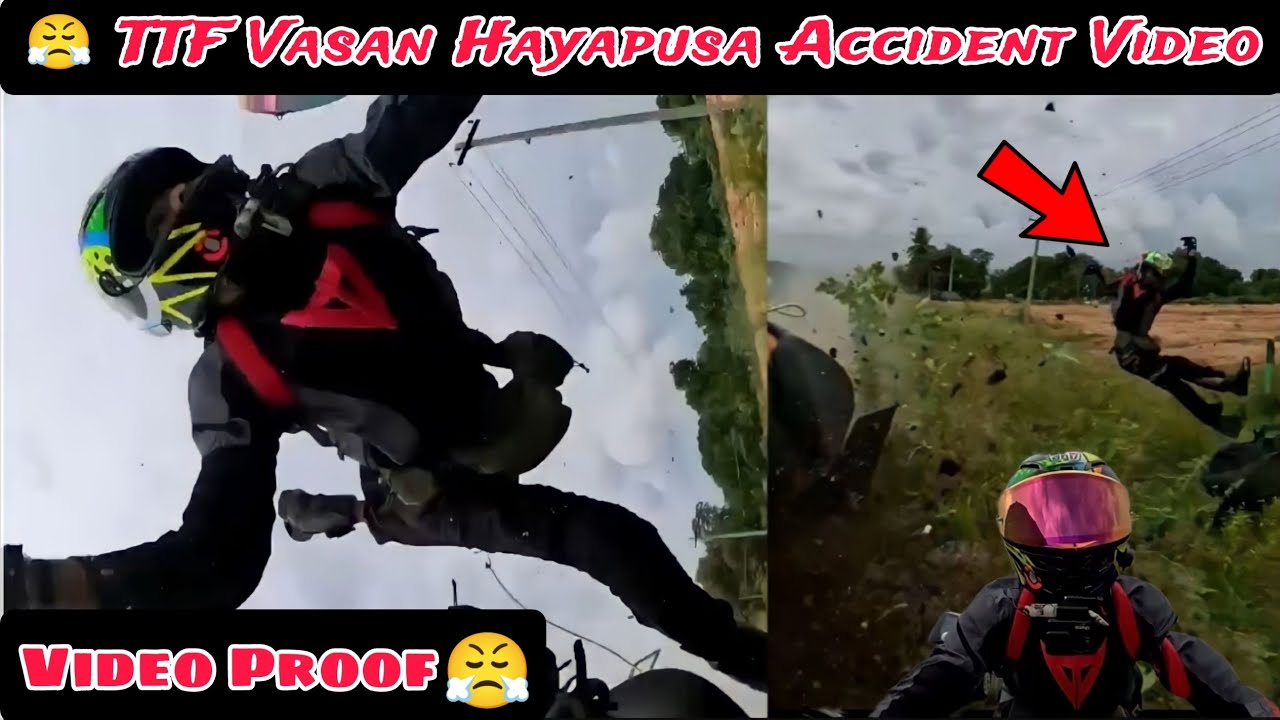 TTF Vasan Hayapusa Accident Video Proof😳 | #ttf #ttfvasan ...