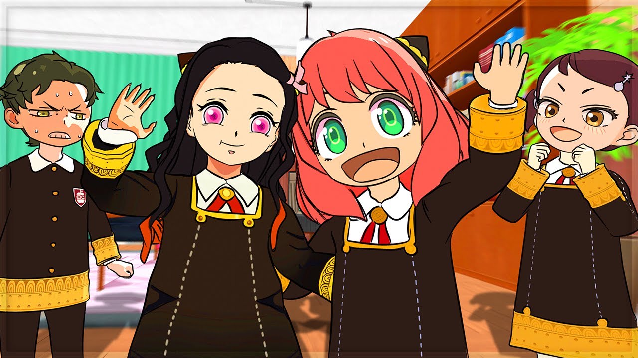 Nezuko and Anya have a sleepover (Demon Slayer x Spy x Family) - YouTube