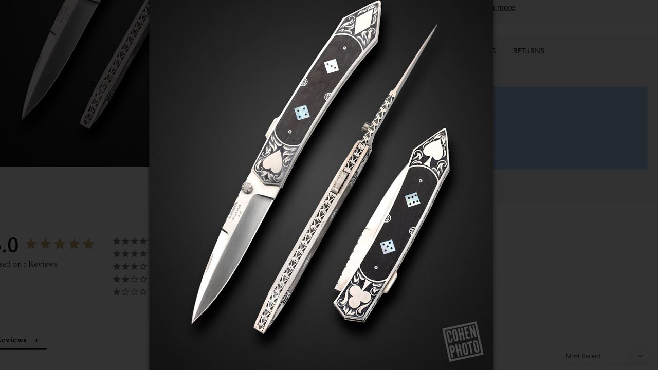 The Gambler by Harvey Otis McBurnette, Fine Lockback Folding Knife ...