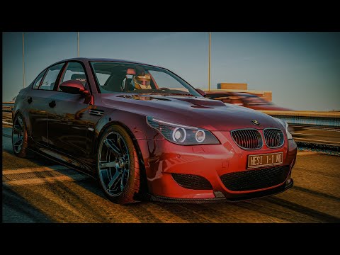 Merva Erel - Yaz Gülü | BMW M5 e60 - Assetto corsa Trafikte Makas | Night Drive | Ultra Graphics
