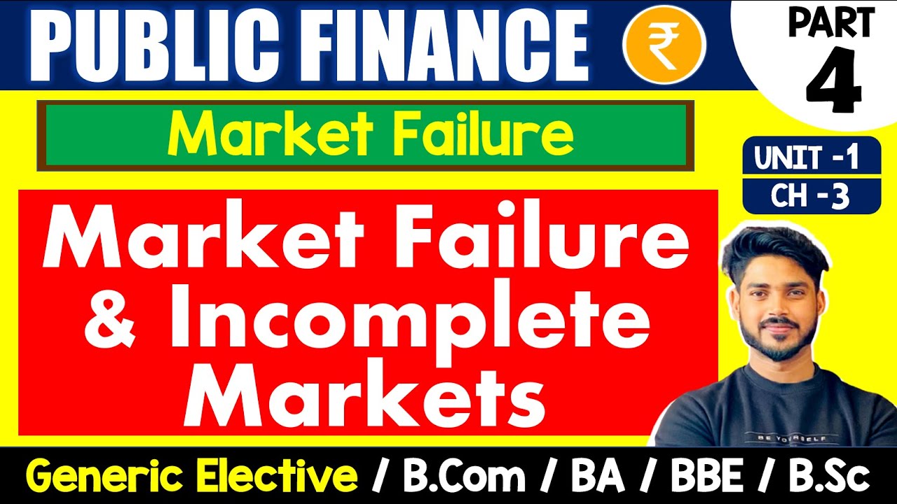 Incomplete Market & Market Failure | Public Finance GE | B.com, BA, Sem ...