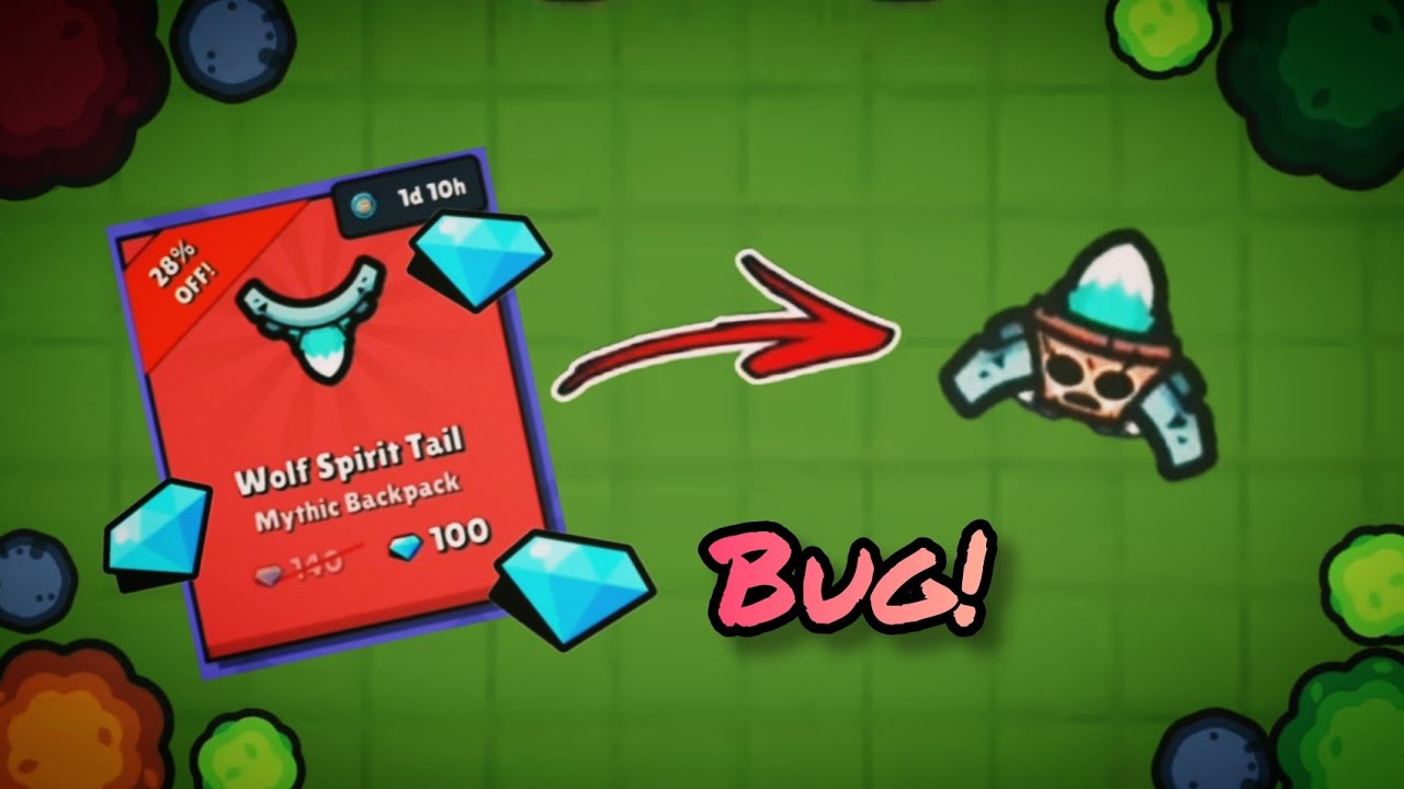 Zombs Royale - Buying the New Bugged Wolf Spirit Tail! - YouTube