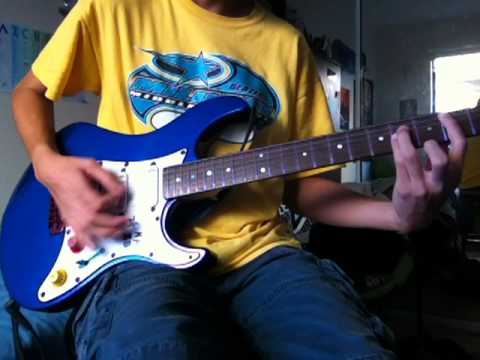 Zebrahead - Hell yeah! guitar cover w/creepy voice in intro - YouTube