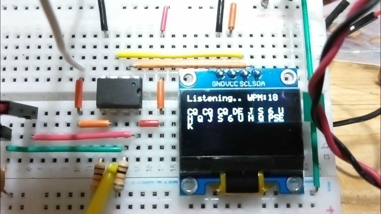 ATtiny85 Morse Decoder SSD1306 Use Display - YouTube