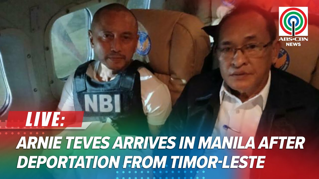 LIVE: Ex-Rep. Arnie Teves arrives in Manila following deportation from ...
