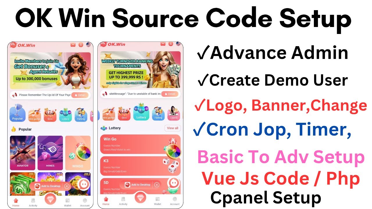 How to Setup Okwin Color Prediction Source Code | Step by Step Guide - YouTube