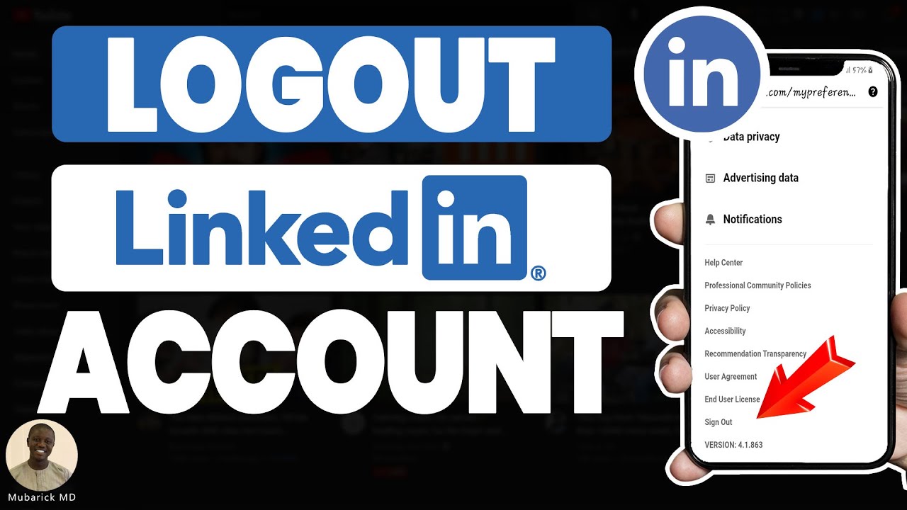 How to Logout From Your LinkedIn Mobile App - Full Guide - YouTube