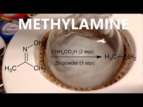 Homebrewing methylamine from hydroxylamine - YouTube