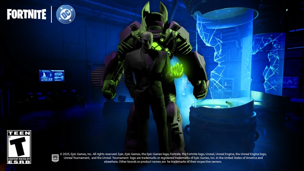 OFFICIAL TEASER FOR LEX LUTHOR'S SKIN IN FORTNITE!!! - YouTube