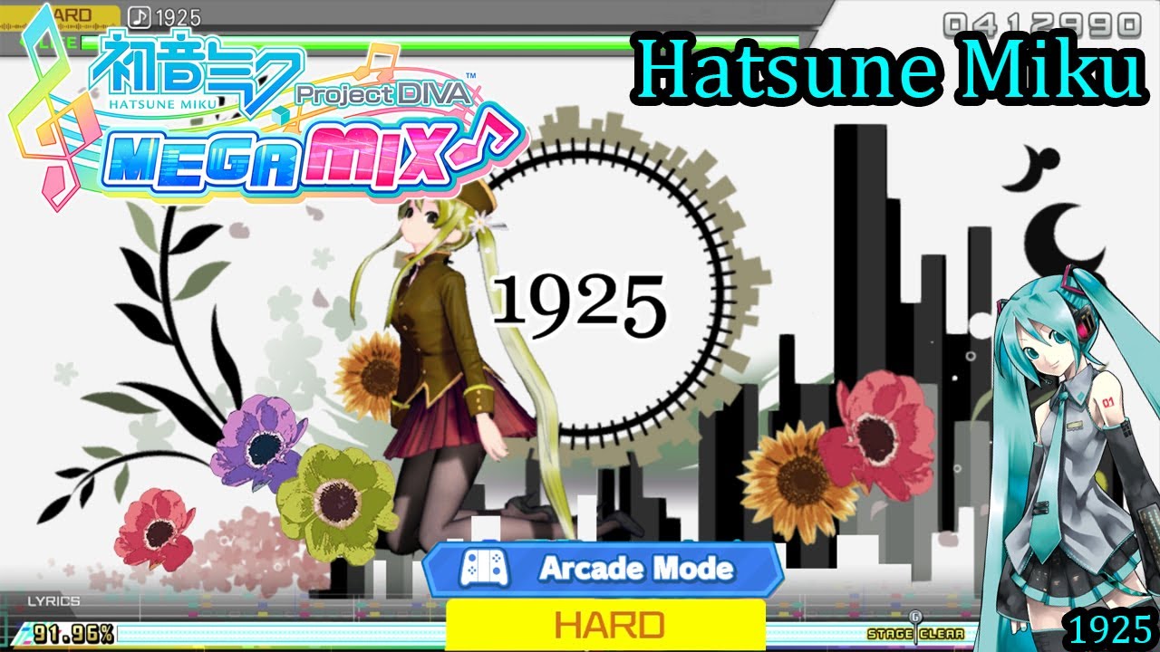 Project Diva Mega Mix- Hatsune Miku- 1925 (Arcade Mode) (Hard) (HD ...