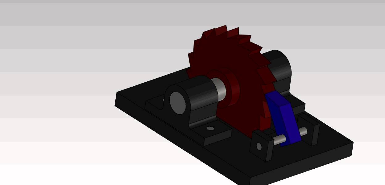 Trinquete animación en solidworks - YouTube